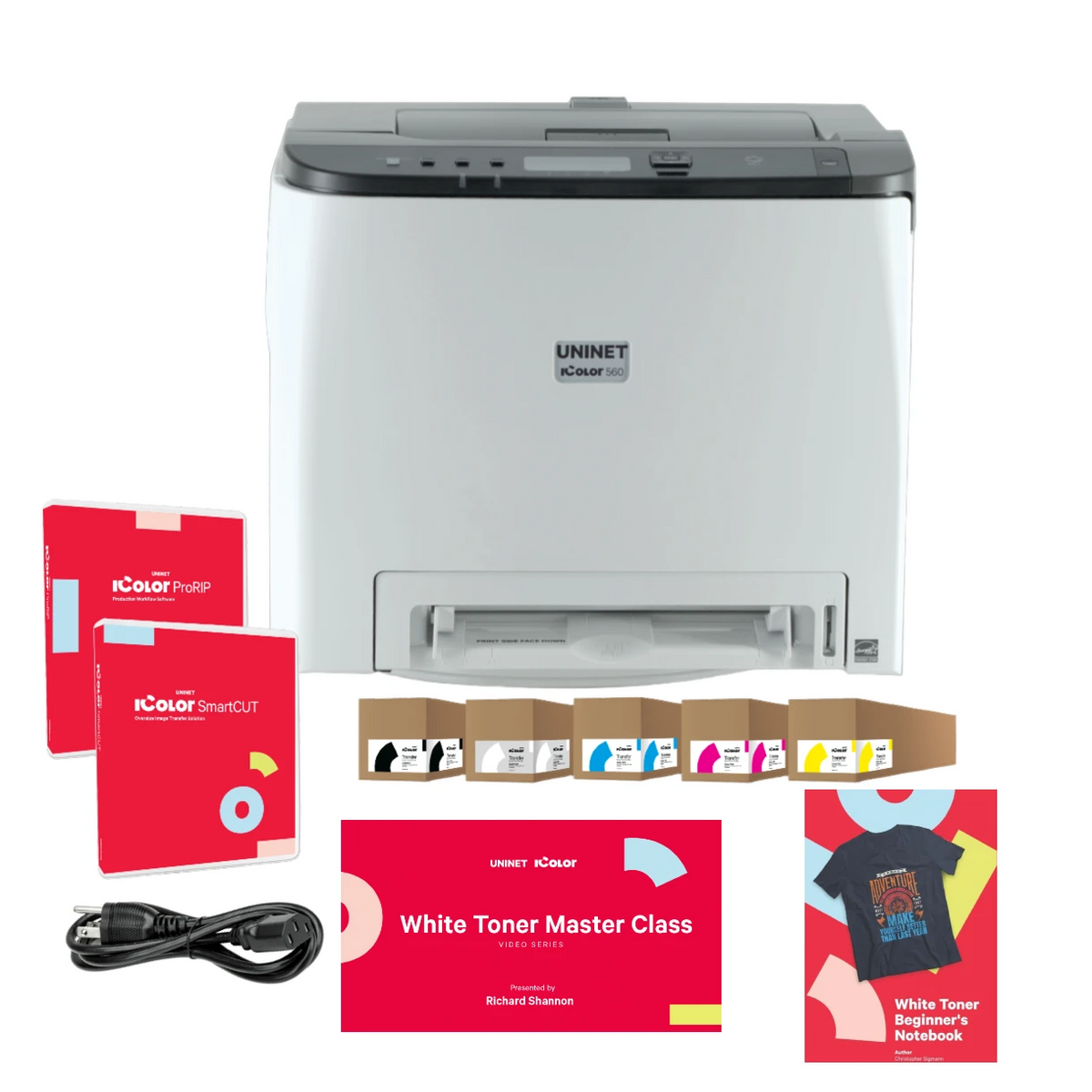 Uninet IColor 560 White Toner Printer 120V (Inc. ProRIP Essentials, SC ...
