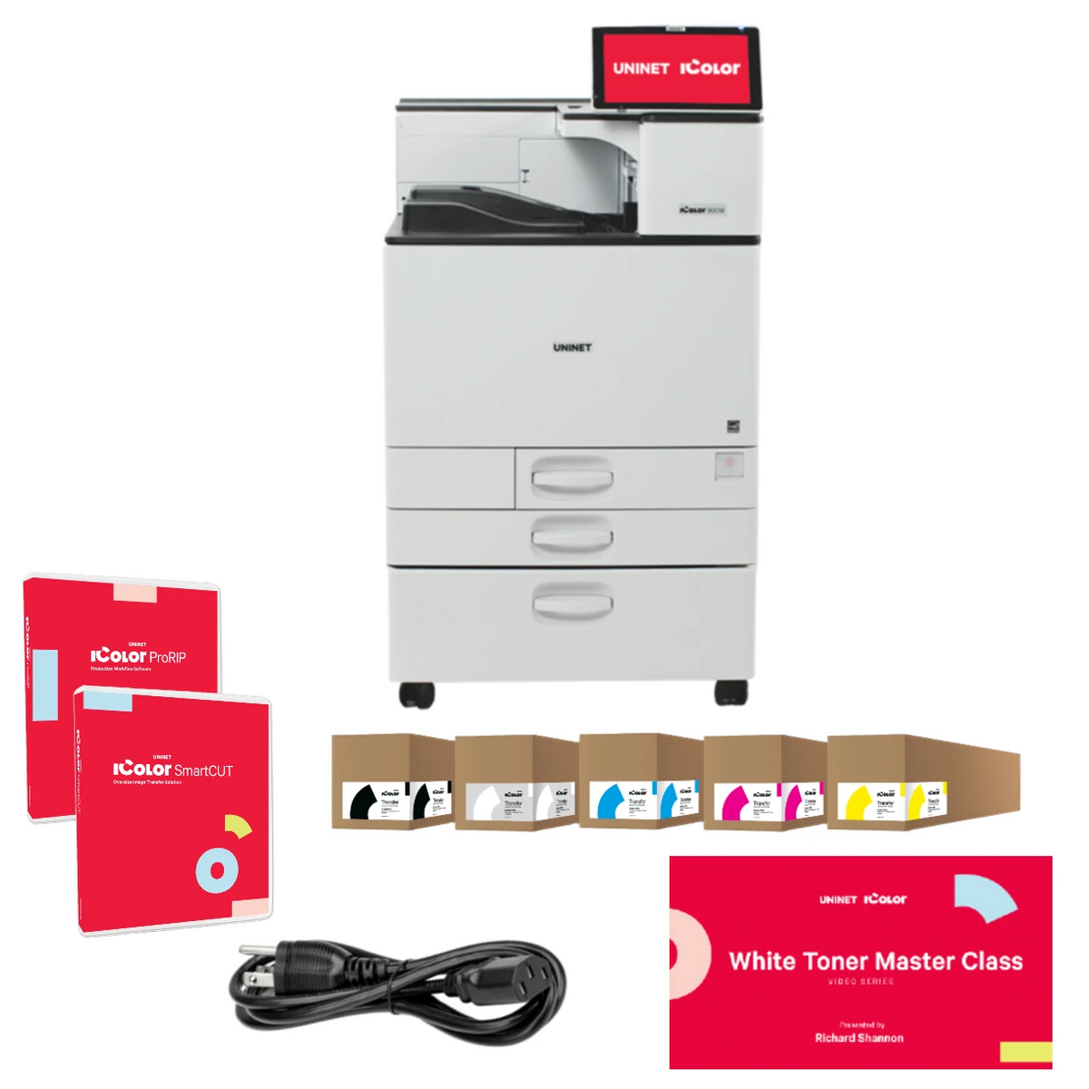 Uninet IColor 800W White Toner Transfer Printer, Pro Model 120V (Inclu ...